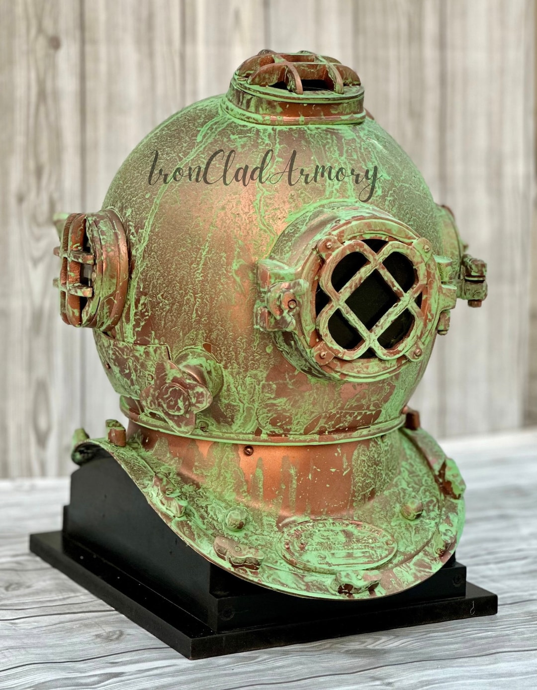 Copper Scuba Divers Helmet Diving Helmet - Full Size 18" Mark V Scuba ...