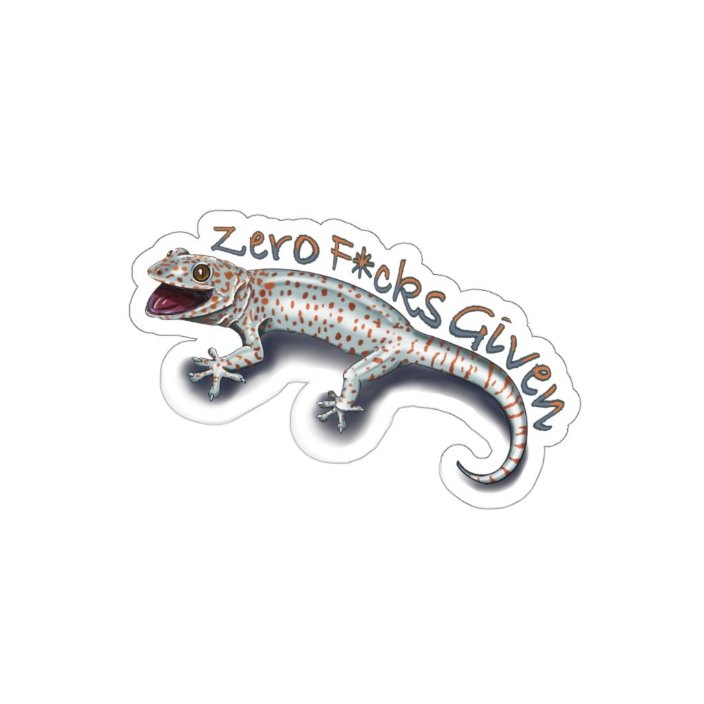Zero Fs Given Funny Sticker Tokay Gecko Sticker Die-cut - Etsy