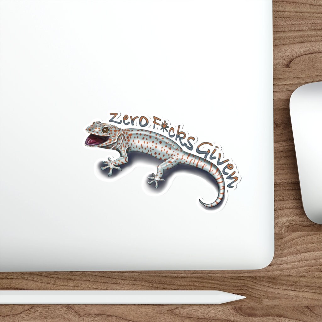 Zero Fs Given Funny Sticker Tokay Gecko Sticker Die-cut - Etsy