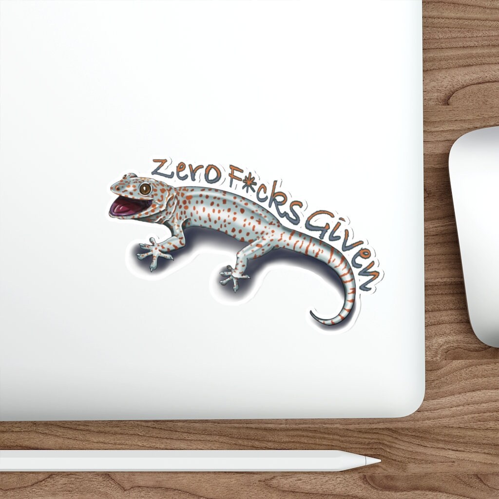 Zero Fs Given Funny Sticker Tokay Gecko Sticker Die-cut - Etsy