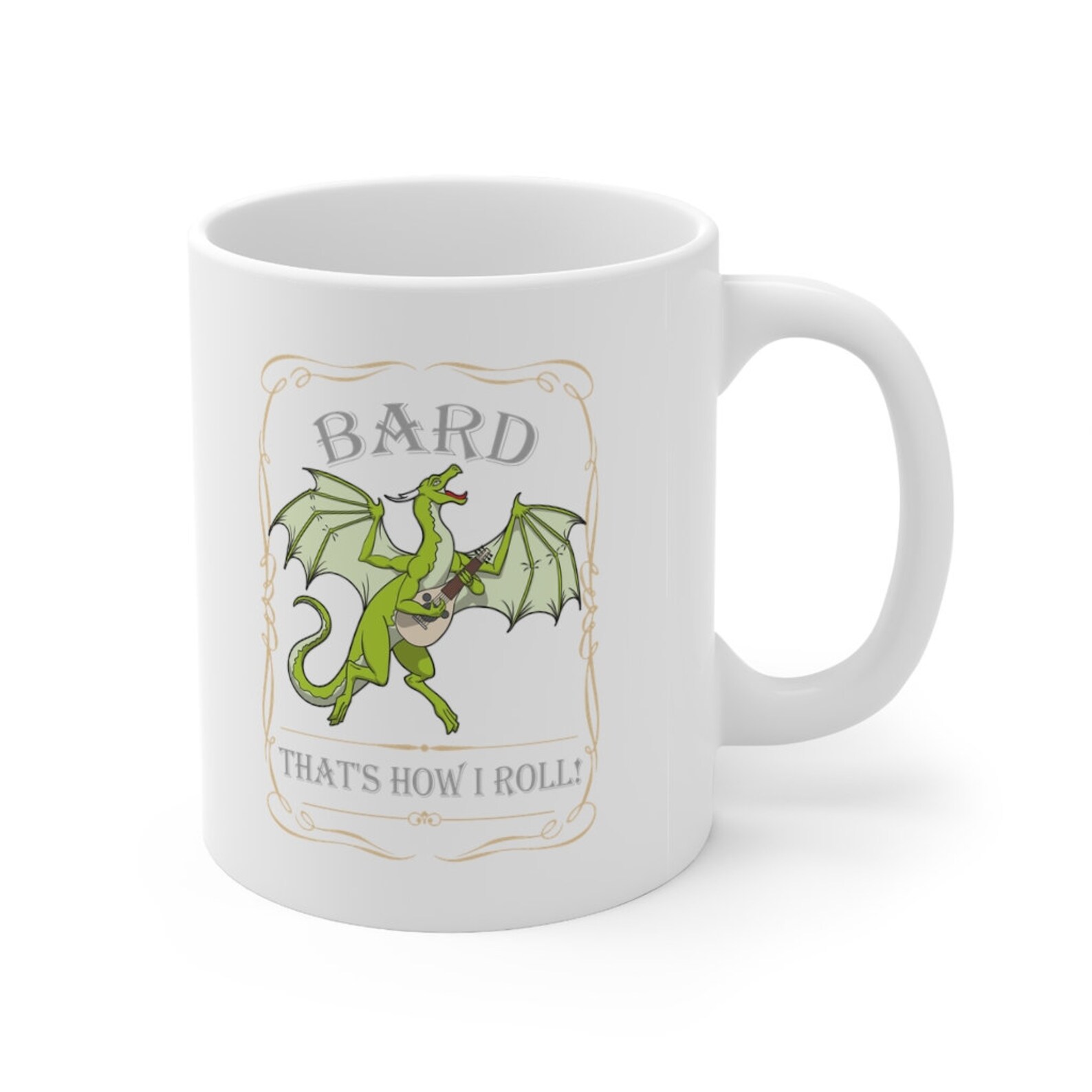 Bard Dungeons and Dragons Dnd Dragon Coffee Mug 11oz - Etsy