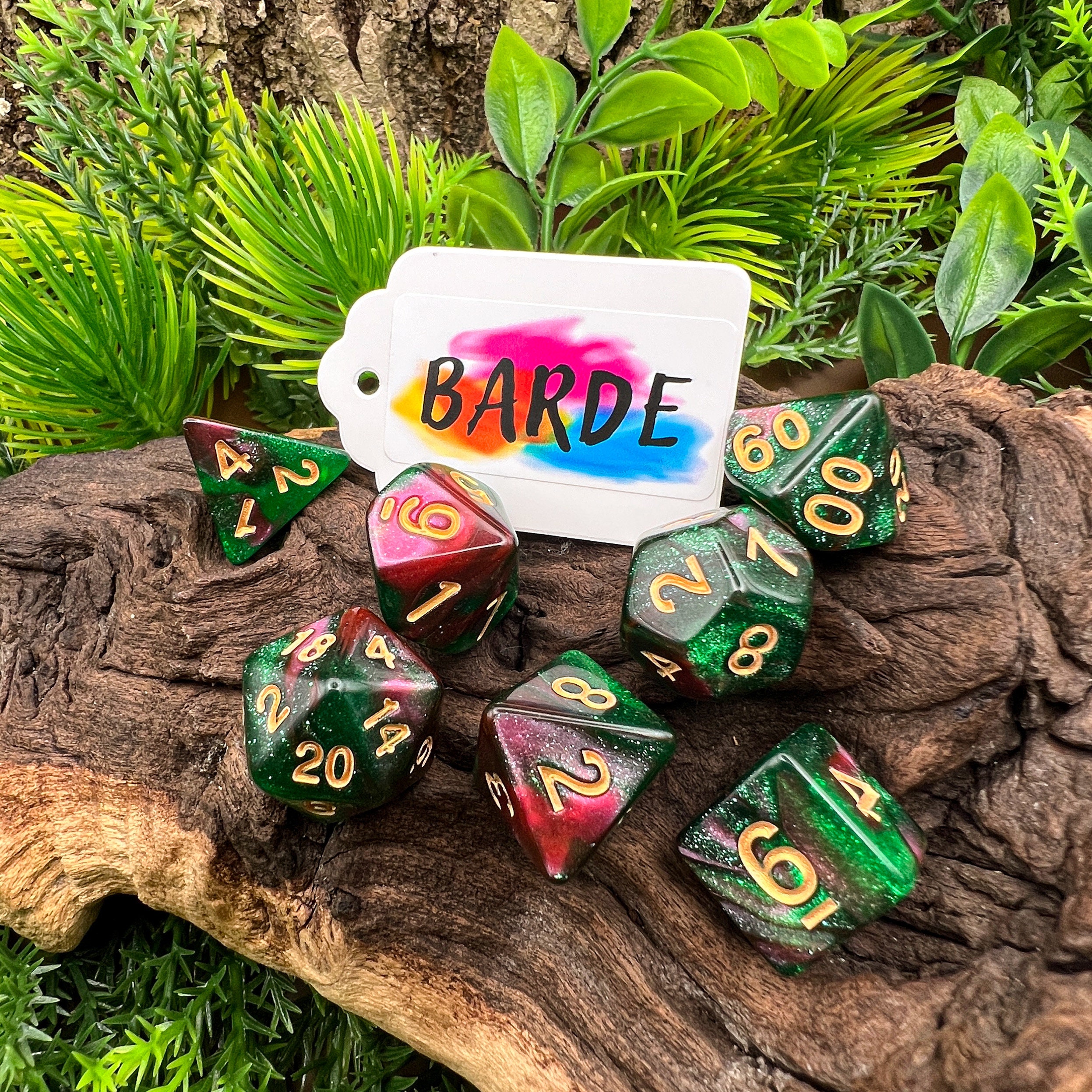 Bard Dice Set, Dice for Dungeons & Dragons or Other Pen and Paper Role ...
