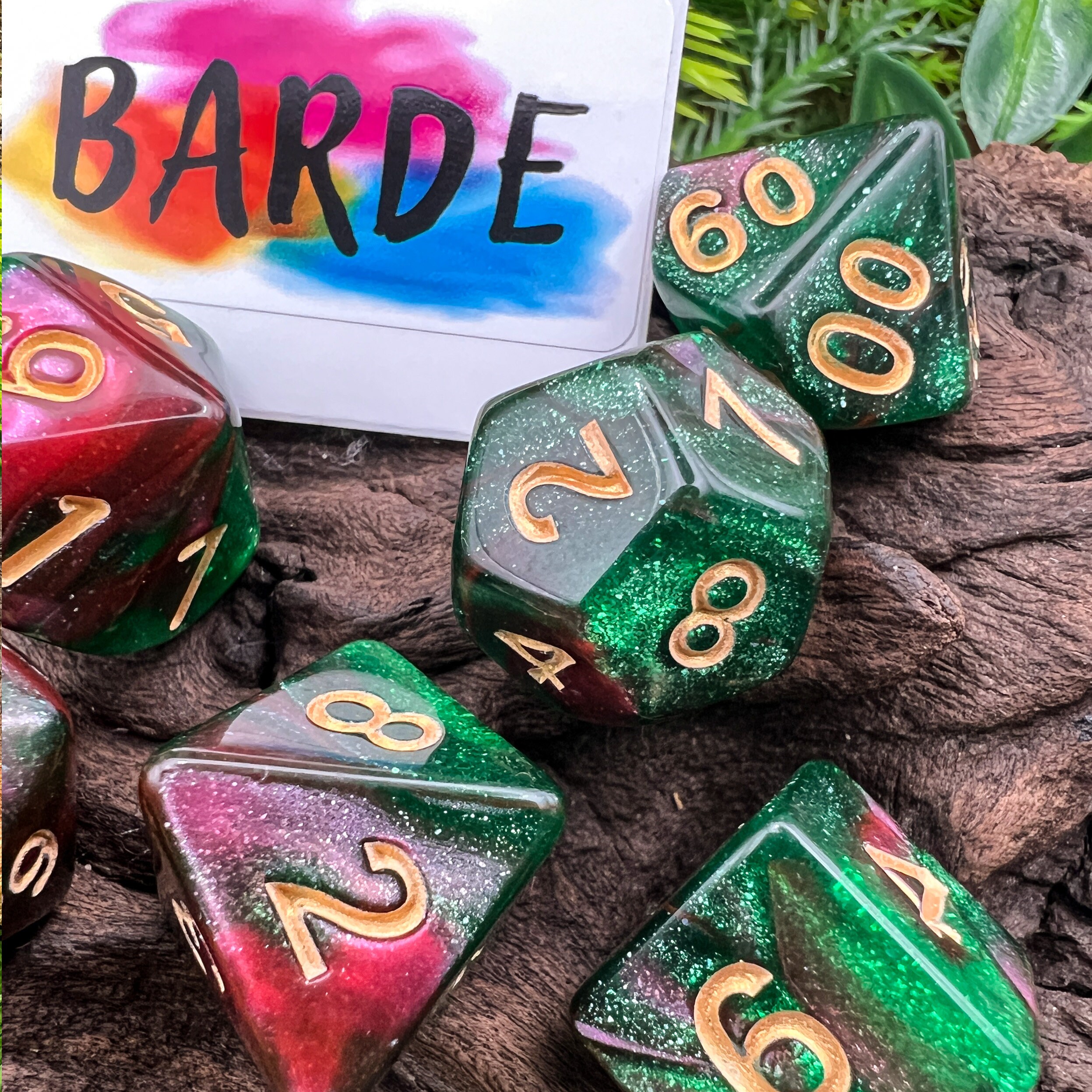 Bard Dice Set, Dice for Dungeons & Dragons or Other Pen and Paper Role ...