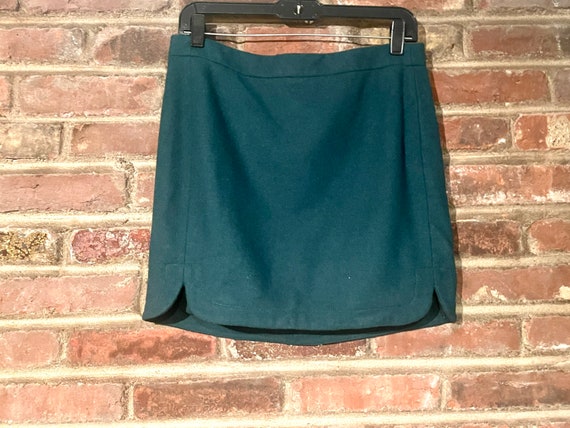 Vintage 1999’s Dark Green Micro Mini Skirt - Gem