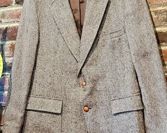 Brown Tweed Jacket Men | Etsy