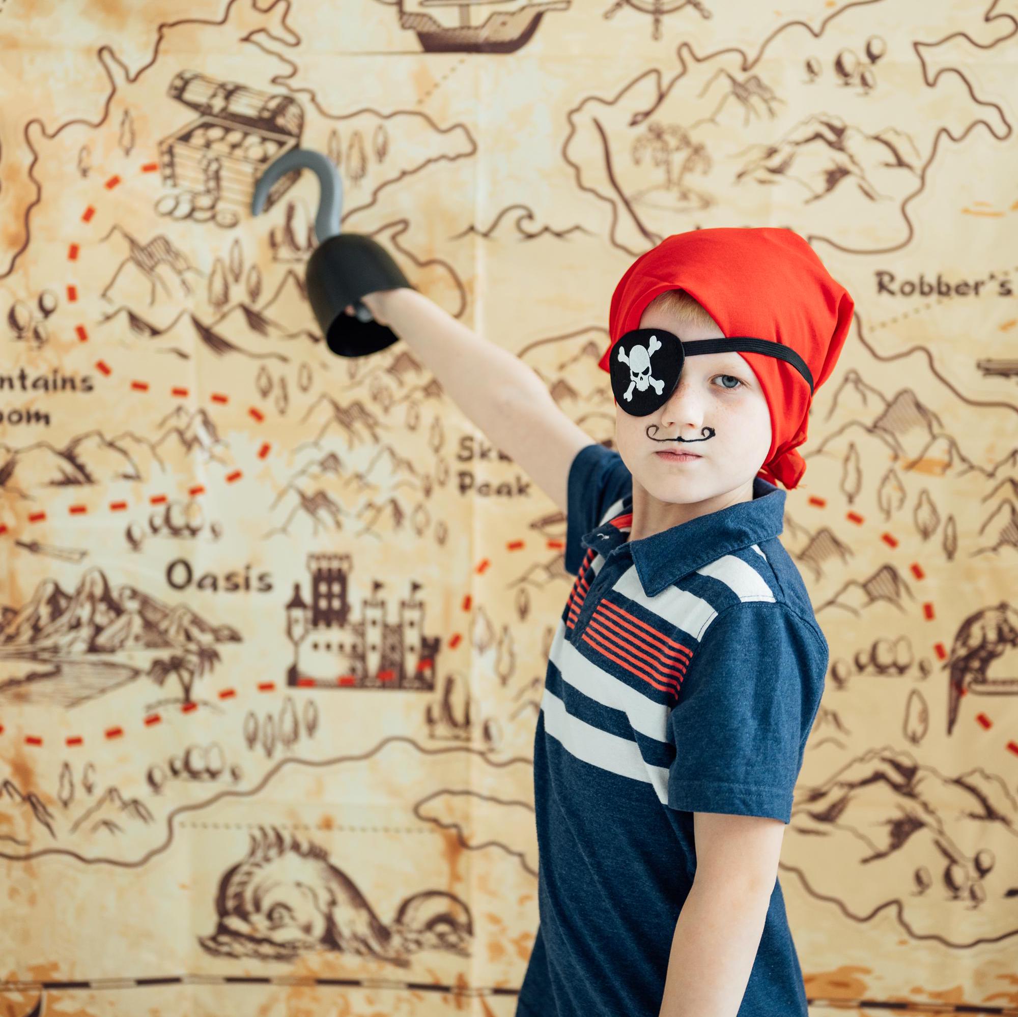 Pirate Treasure Map Scavenger Hunt, Birthday Party Game Activity Kit ...