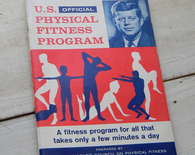 Official US Physical Fitness Program Book JFK on Cover - Etsy