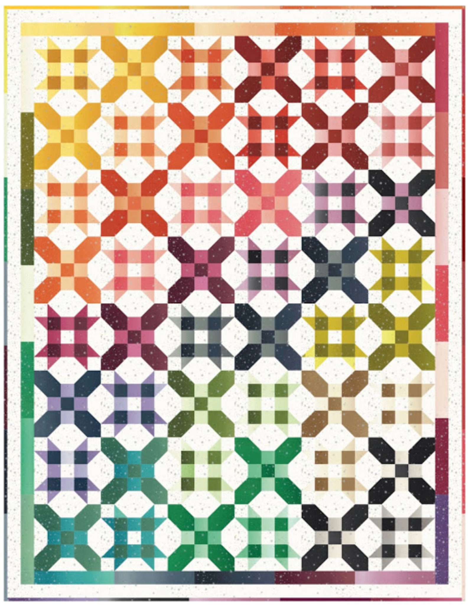 Ombre Crossroads Pattern in Ombre Fairy Dust by Vandco for - Etsy