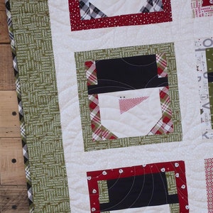 Snow Day Quilt Kit Made With on Dasher Fabric by Sweetwater for Moda ...