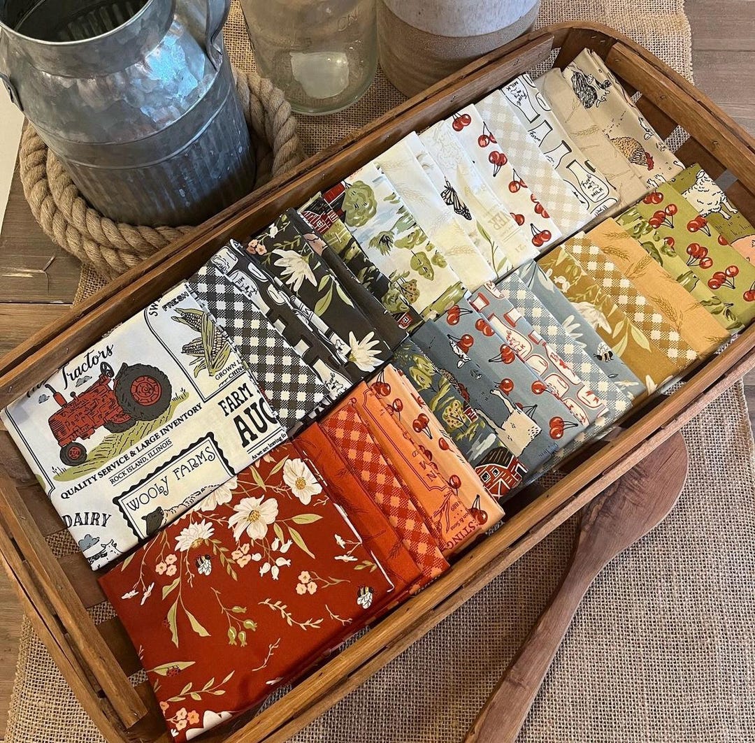 Farmstead Fat Quarter Bundle: Designed by Stacy Lest Hsu for Moda ...