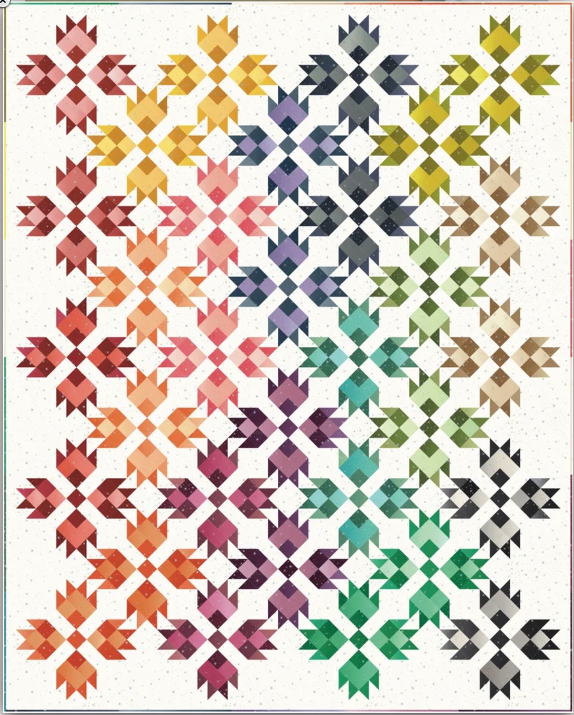 Ombre Windsong Quilt Paper Pattern by Vandco for Moda - Etsy