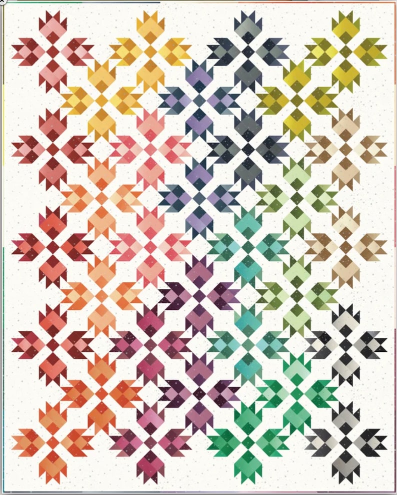 Ombre Windsong Quilt Paper Pattern by Vandco for Moda - Etsy