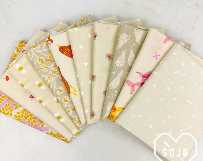 Ruby Star Low Volume Curated Bundle - 100% Cotton - 10 Pieces - Fat Quarters - Etsy