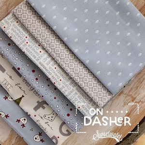 On Dasher the Herd Red 55663 12 Designed by Sweetwater for Moda Fabrics ...