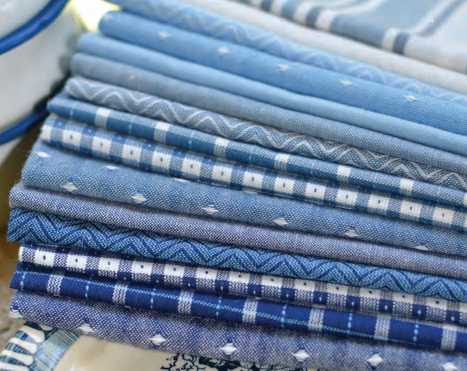 Denim Daisies Wovens Bundles - Fig Tree & Co - 100% Cotton - 15 Pieces ...