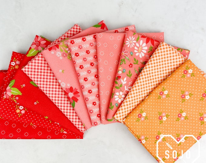 Strawberry Lemonade Red Pink and Orange Color Way Bundles - by Sherri ...