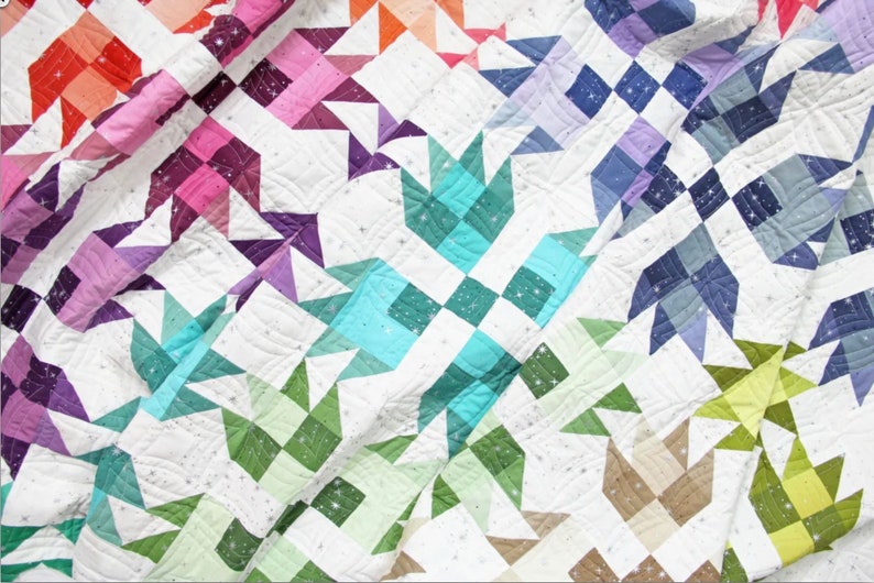 Ombre Windsong Quilt Paper Pattern by Vandco for Moda - Etsy