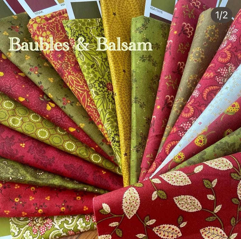 Baubles & Balsam -980-88 Designed by Kim Diehl for Henry Glass - Sold ...