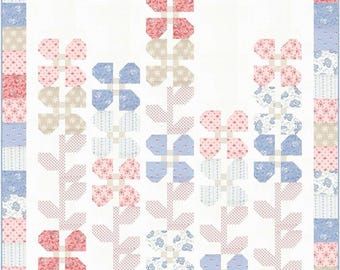 Abigail Quilt Kit - Pattern by Splendid Speck - Made With Hollyhocks and Roses by Bunny Hill ...