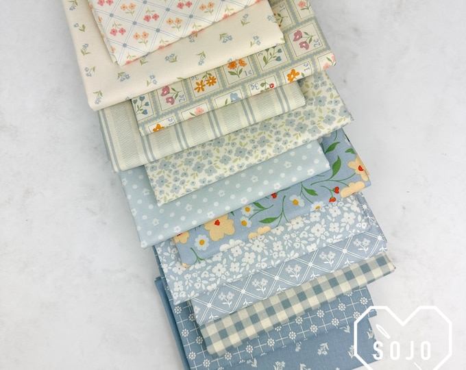 Cottage Charm Blue Color Way Fat Quarter Bundle - by Moda Fabrics - My ...