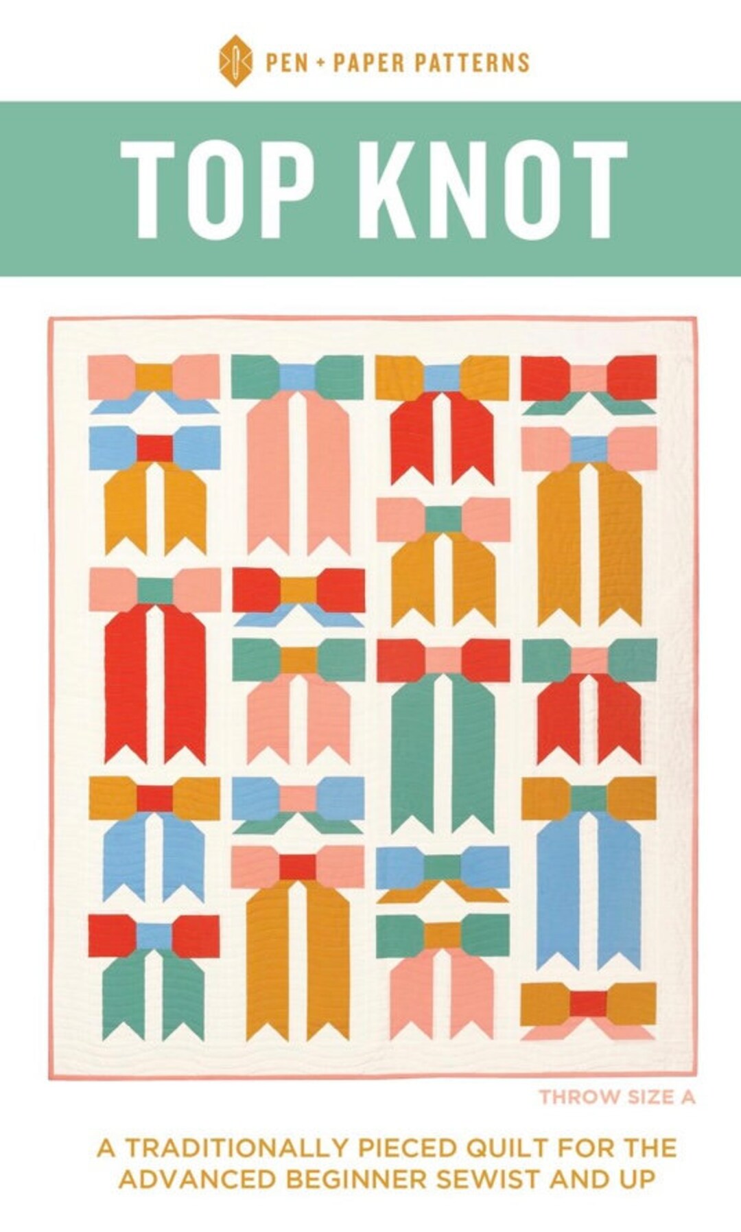 Top Knot Paper Pattern- by Pen and Paper Patterns - 2 Designs Available ...