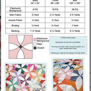 Flowering Patchwork Quilt Kit - Pattern Designed by Crinkly Quilts - Fabric Used is Endpaper by ...