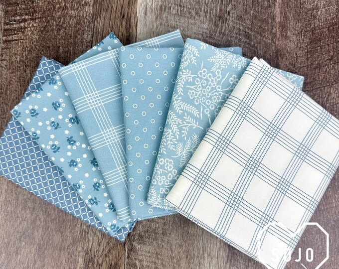 Nantucket Summer Light Blue Fat Quarter Bundle - by Lella Boutique for ...