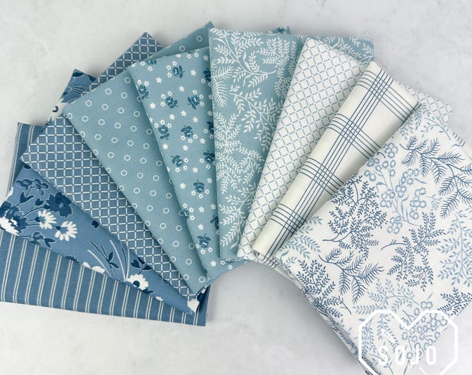 Nantucket Summer Light Blue Fat Quarter Bundle - by Lella Boutique for ...