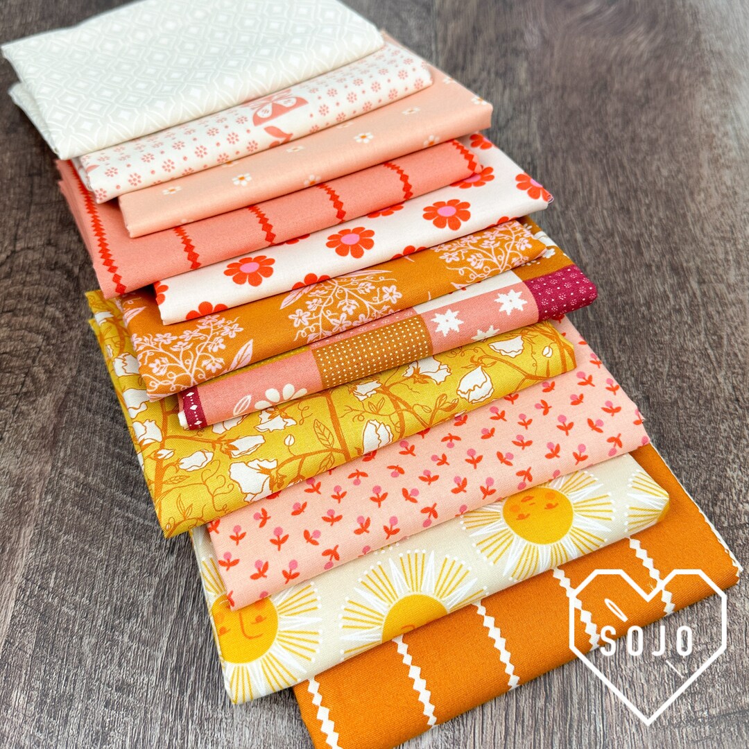 Ruby Star Sunny Day Mini Bundle 100% Cotton 11 Pieces Fat Quarters - Etsy
