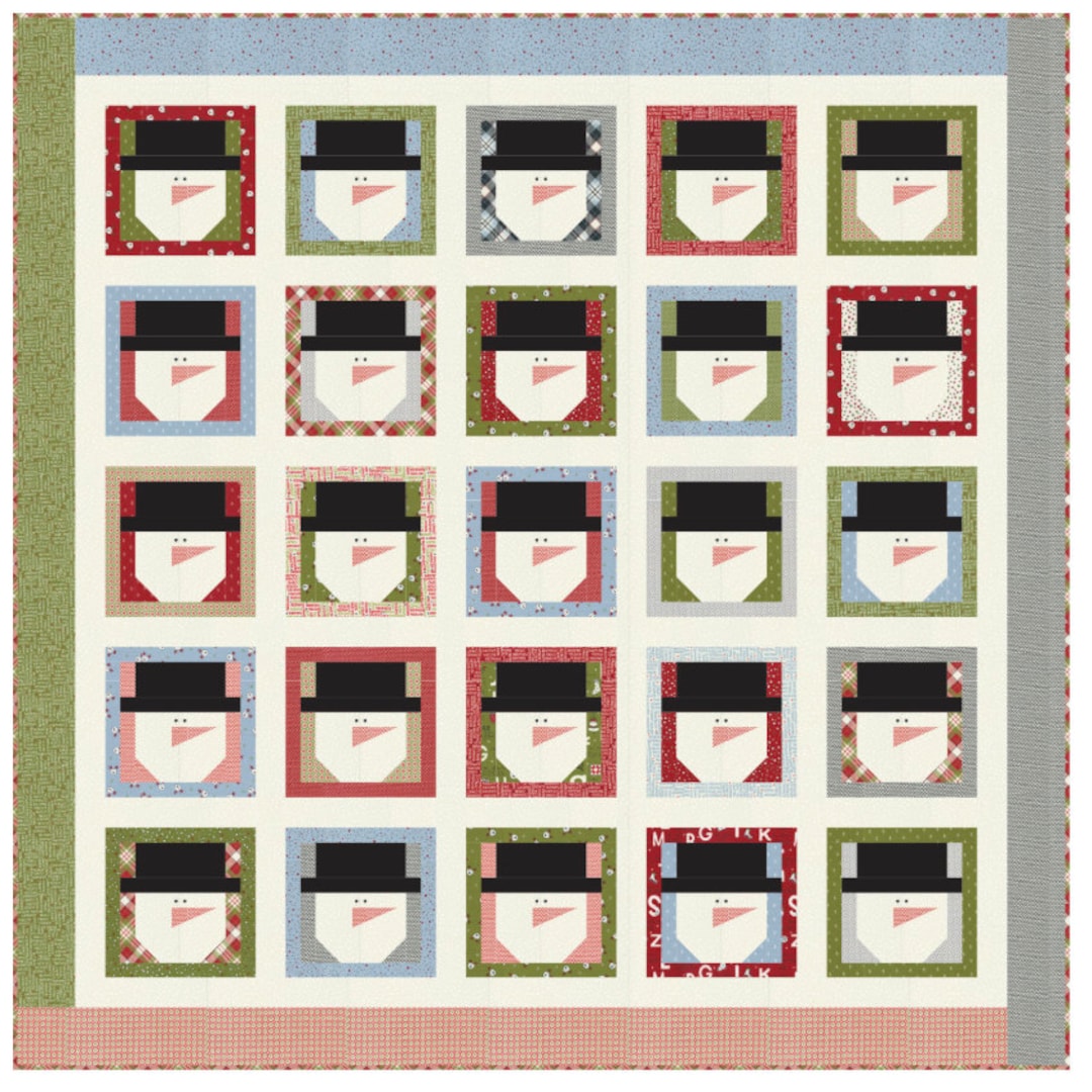 Snow Day Quilt Kit Made With on Dasher Fabric by Sweetwater for Moda ...