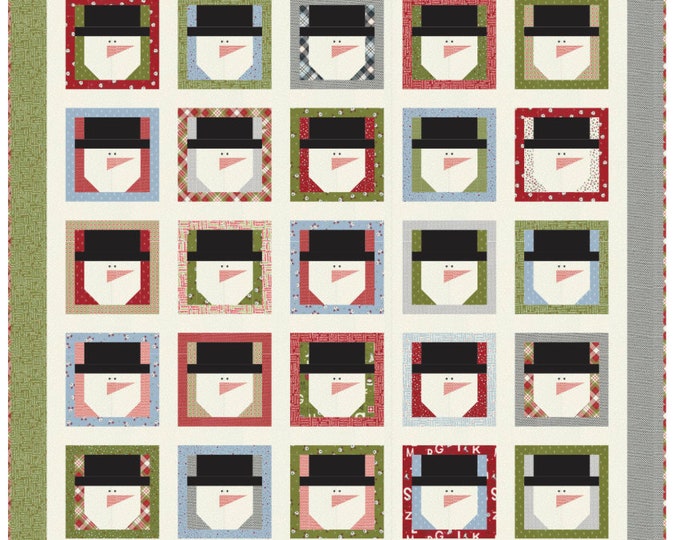 Snow Day Quilt Kit - Made With on Dasher Fabric by Sweetwater for Moda ...