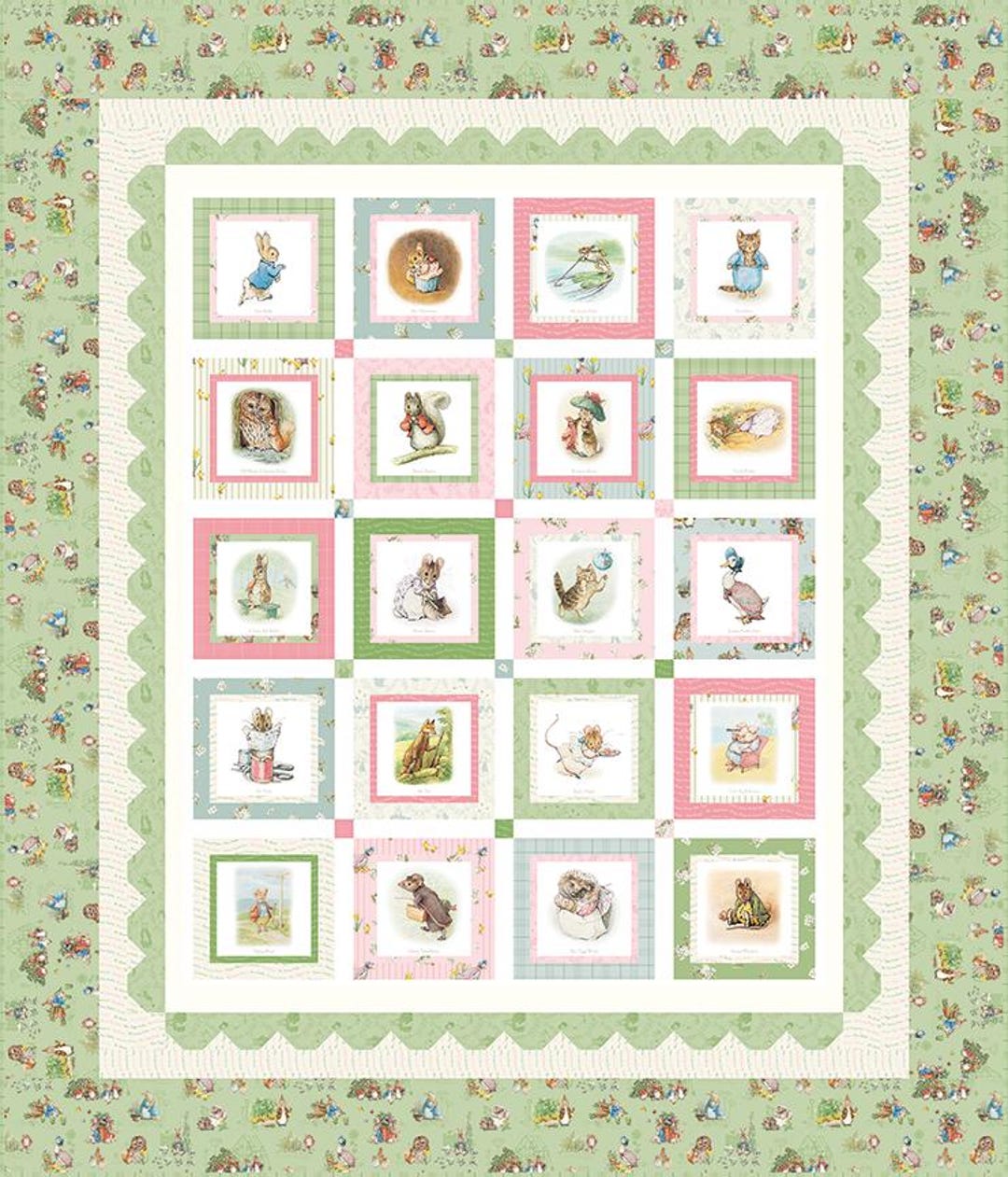 Peter Rabbit and Friends Quilt Kit - Beatrix Potter Fabrics Designed by ...