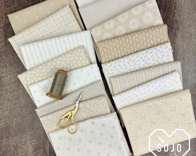 Latte Bundles - Designed by Andover Fabrics - 100% Cotton - 16 Pieces ...