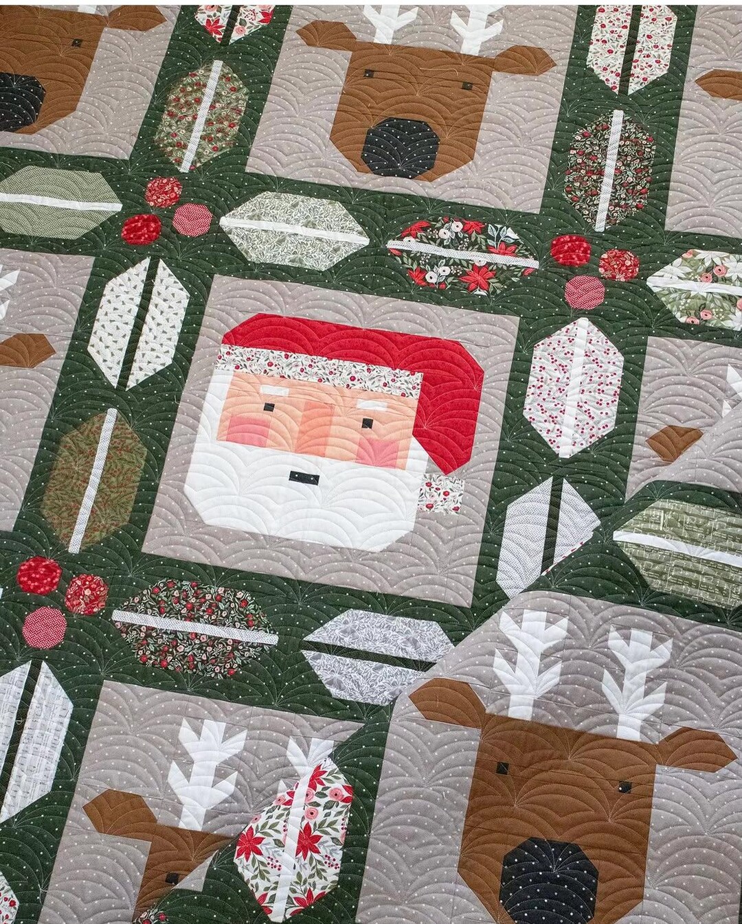 Christmas Crew Quilt Kit - Made With Berry and Pine Desinged by Lella ...