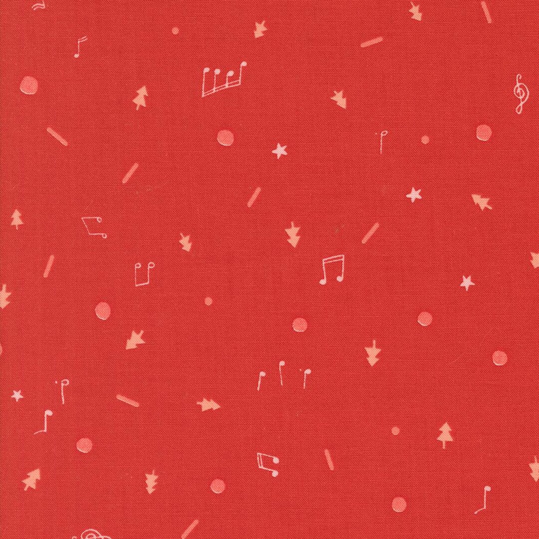 Tiny Christmas - Christmas Cookies Red 37137 12 - by Lizzy House for ...