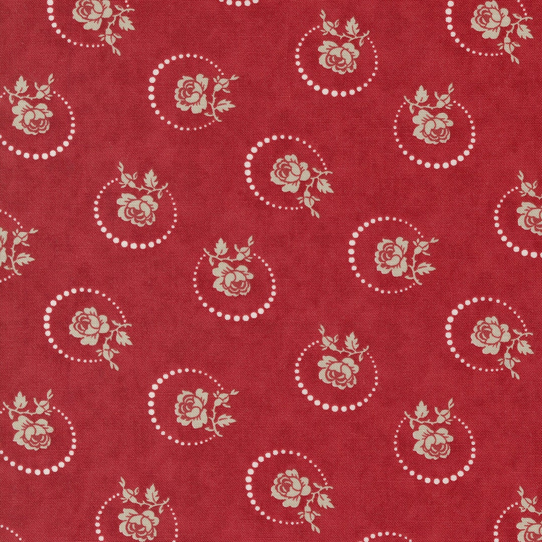 English Rose Ruby Cotton Fabric by Minick & Simpson (half Yard) - Etsy