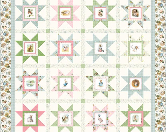 Fussy Cut Stars Quilt Kit - Made With Peter Rabbit and Friends by ...