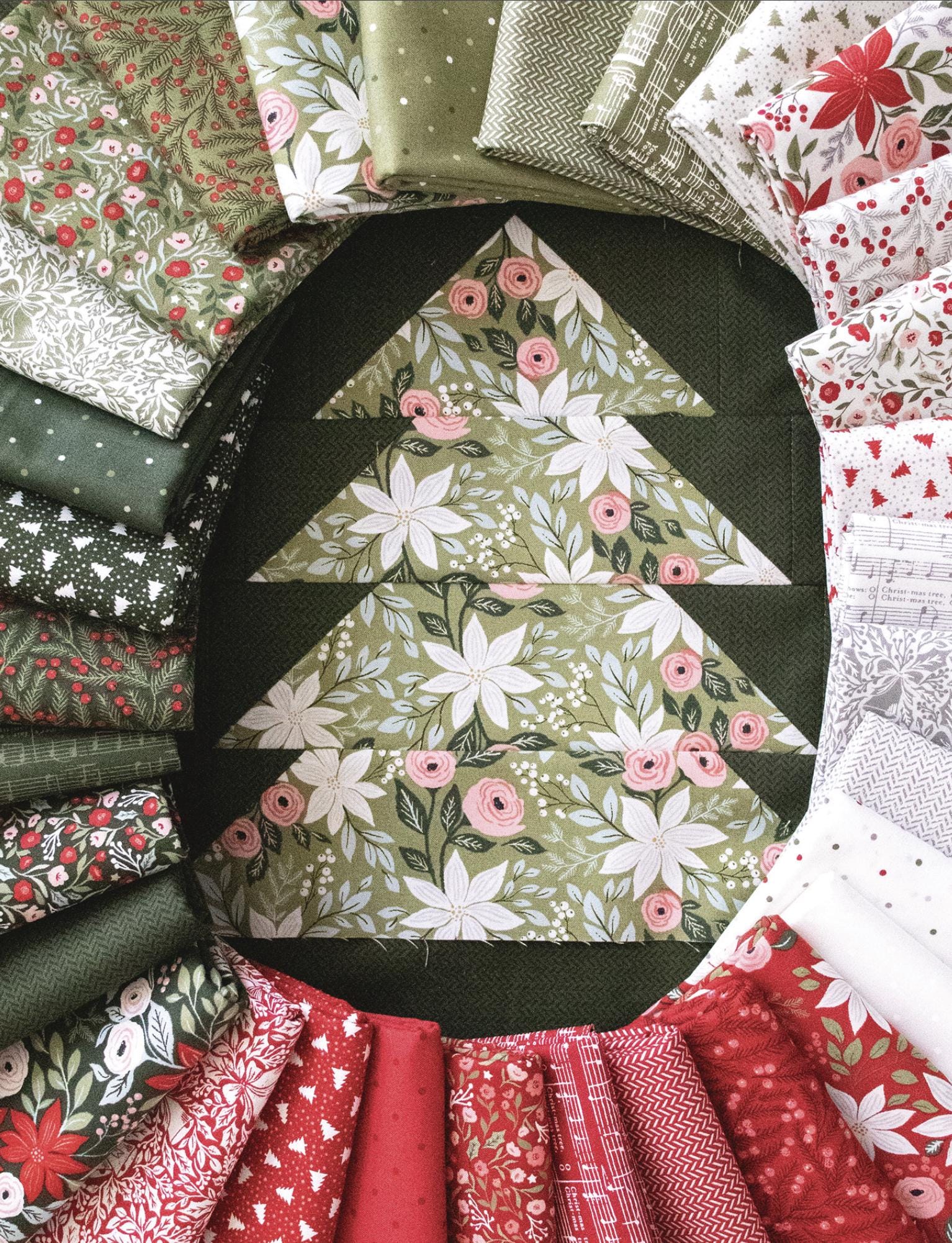 Fir Tree Lane Quilt Kit: Made With Berry and Pine by Lella Boutique for ...