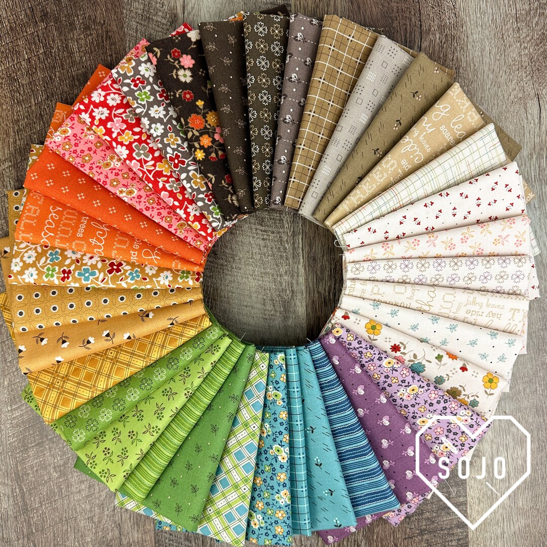 Autumn Fat Quarter Bundle by Lori Holt of Bee in My Bonnet for Riley ...