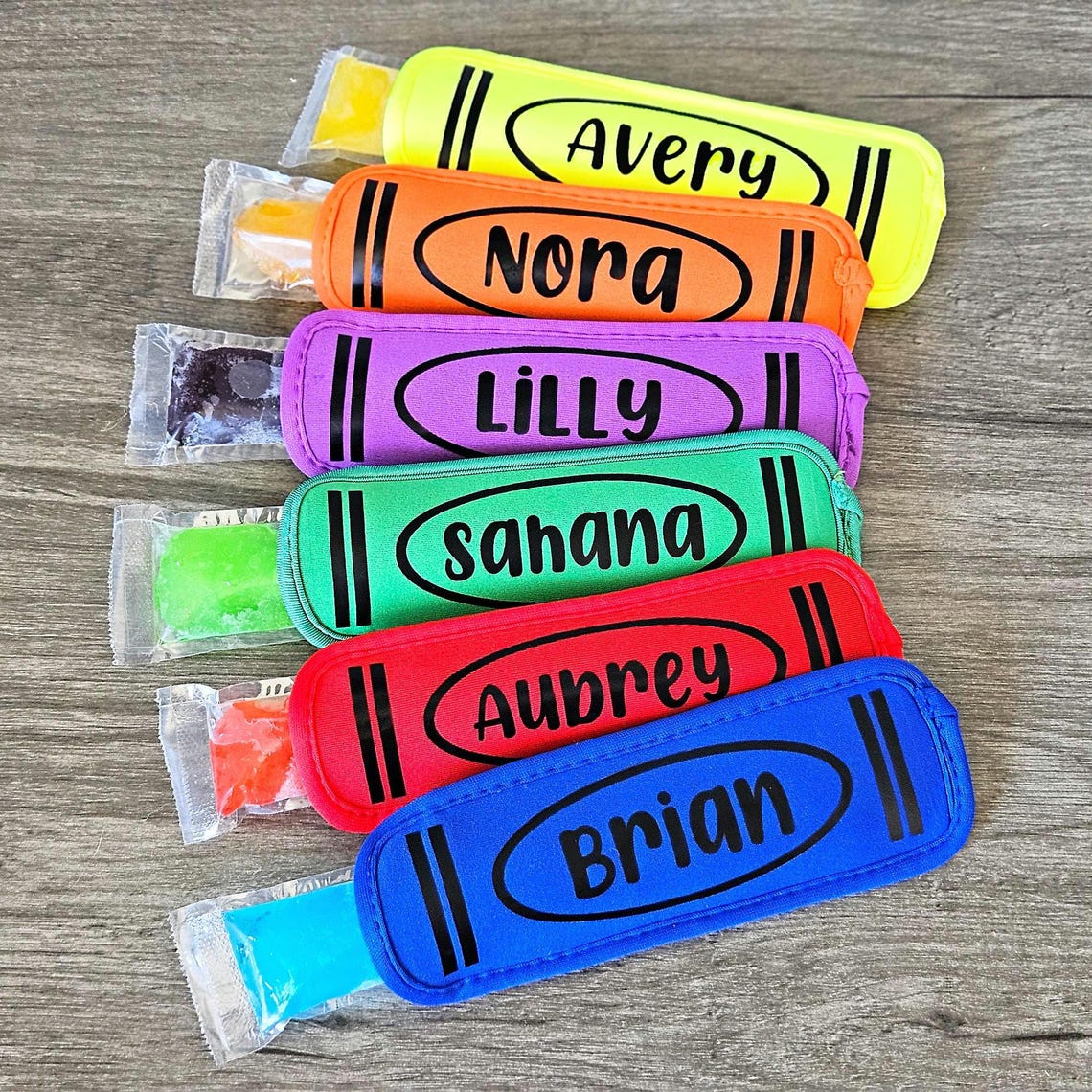 Classroom Freeze Pop Sleeve for Kids, Reusable Neoprene Insulating Ice ...