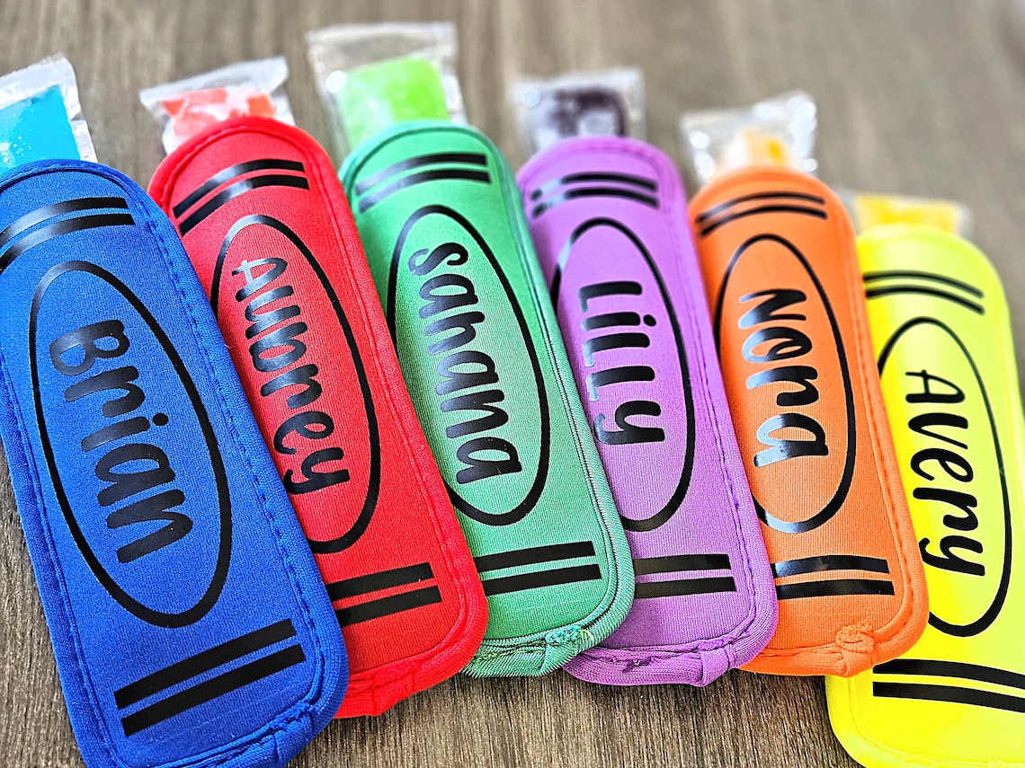 Classroom Freeze Pop Sleeve for Kids, Reusable Neoprene Insulating Ice ...