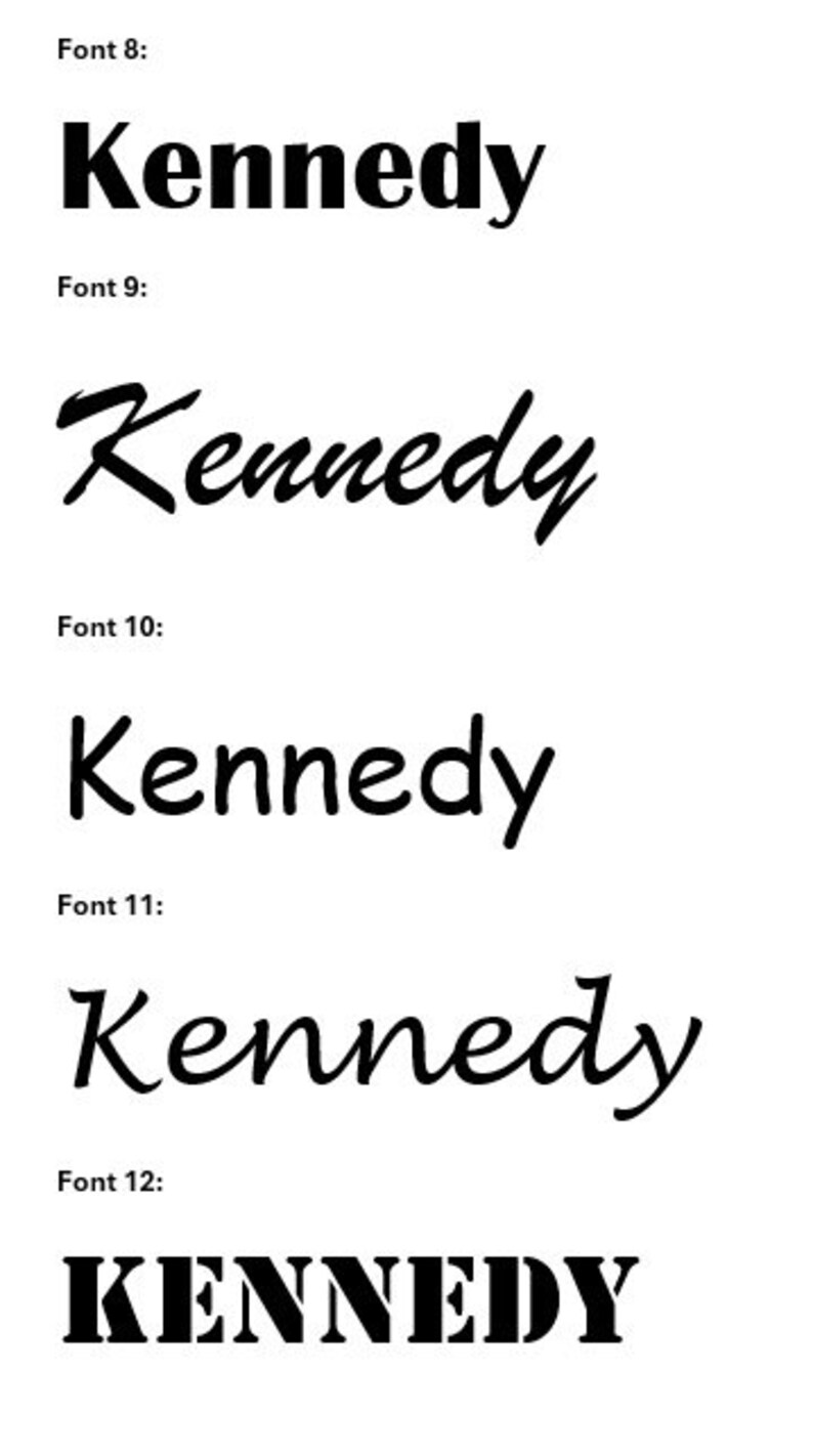 Custom Name Vinyl Stickers/decals - Etsy