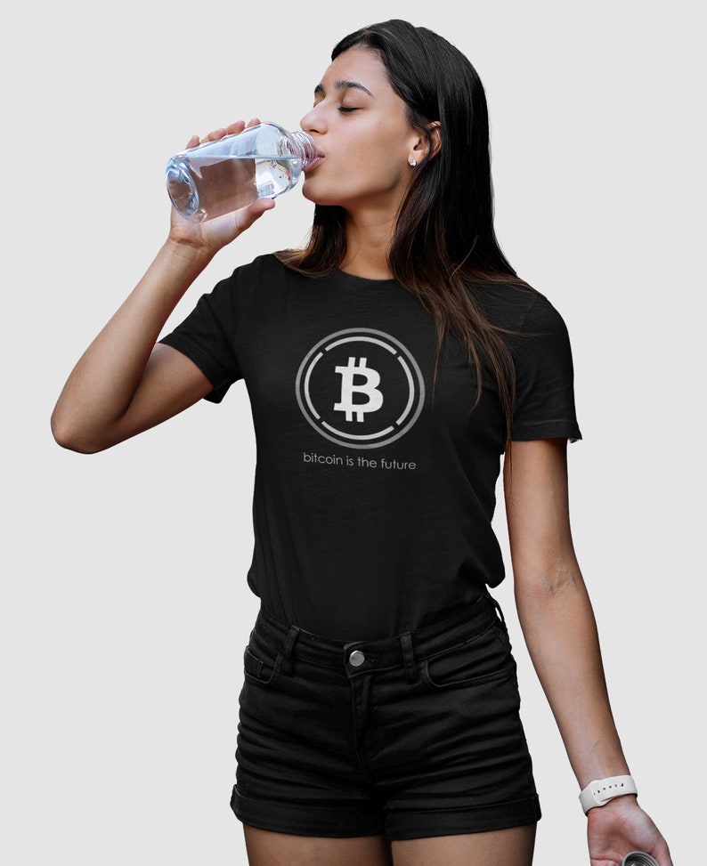 Classic Bitcoin Logo T-shirt Unisex Bitcoin Future Tee Cryptocurrency ...