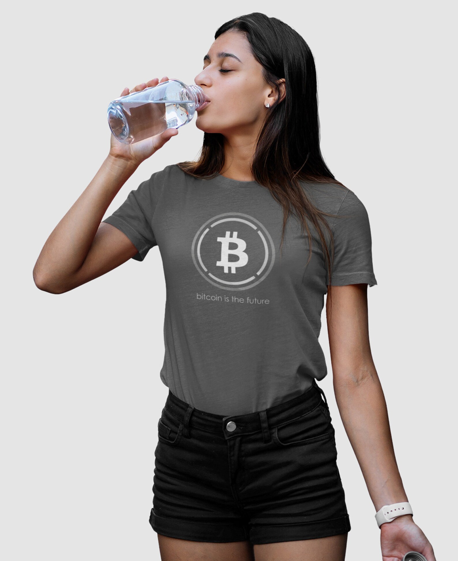 Classic Bitcoin Logo T-shirt Unisex Bitcoin Future Tee Cryptocurrency ...
