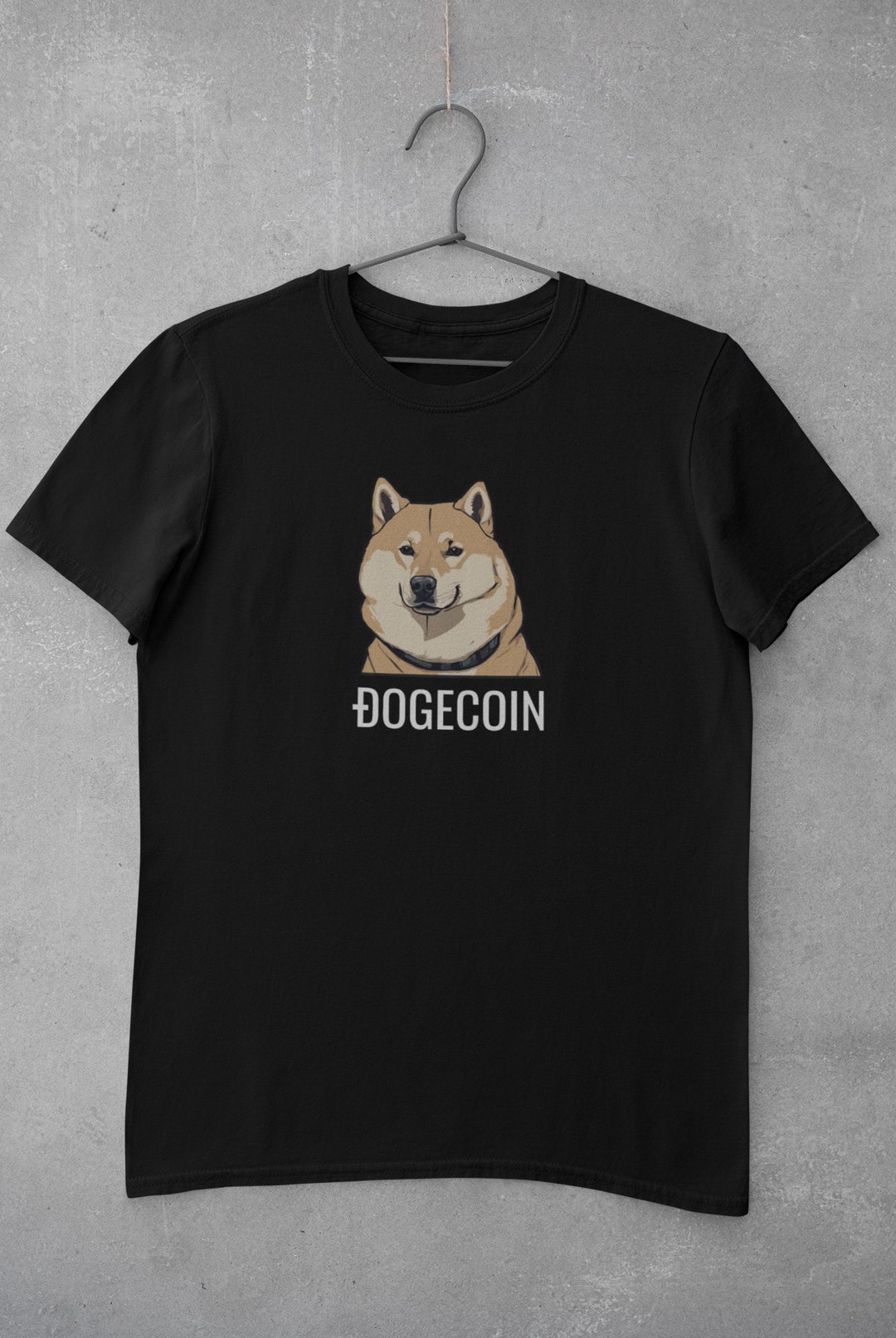 Dogecoin Realistic T-shirt Unisex Doge Cartoon Shirt Crypto Logo Tee ...