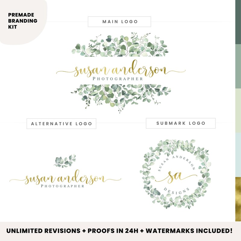 Botanical Logo - Etsy