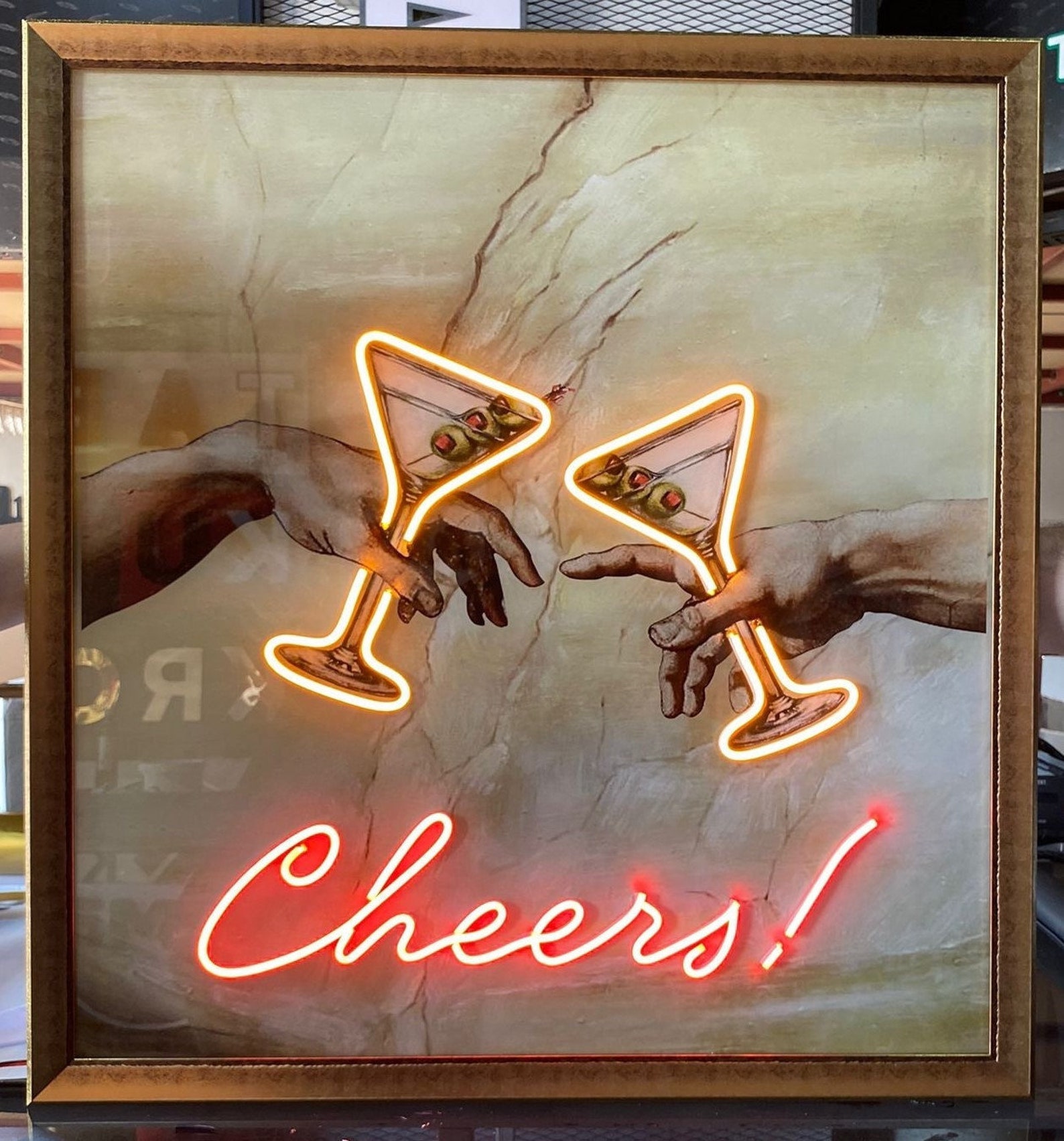 Neon Painting Sign, Neon Wall Decor, Frame Painting, Art Neon Painting ...