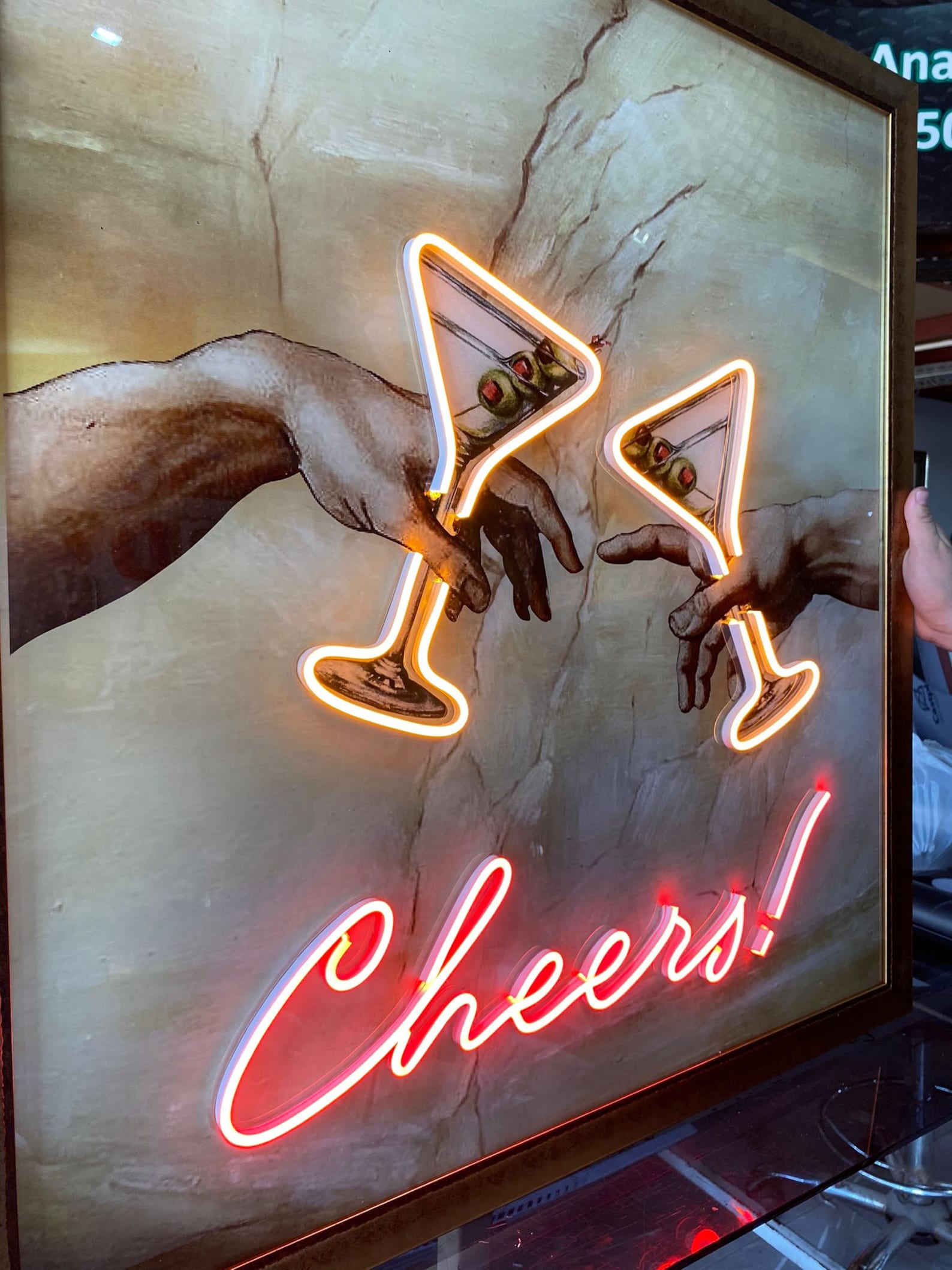 Neon Painting Sign, Neon Wall Decor, Frame Painting, Art Neon Painting ...