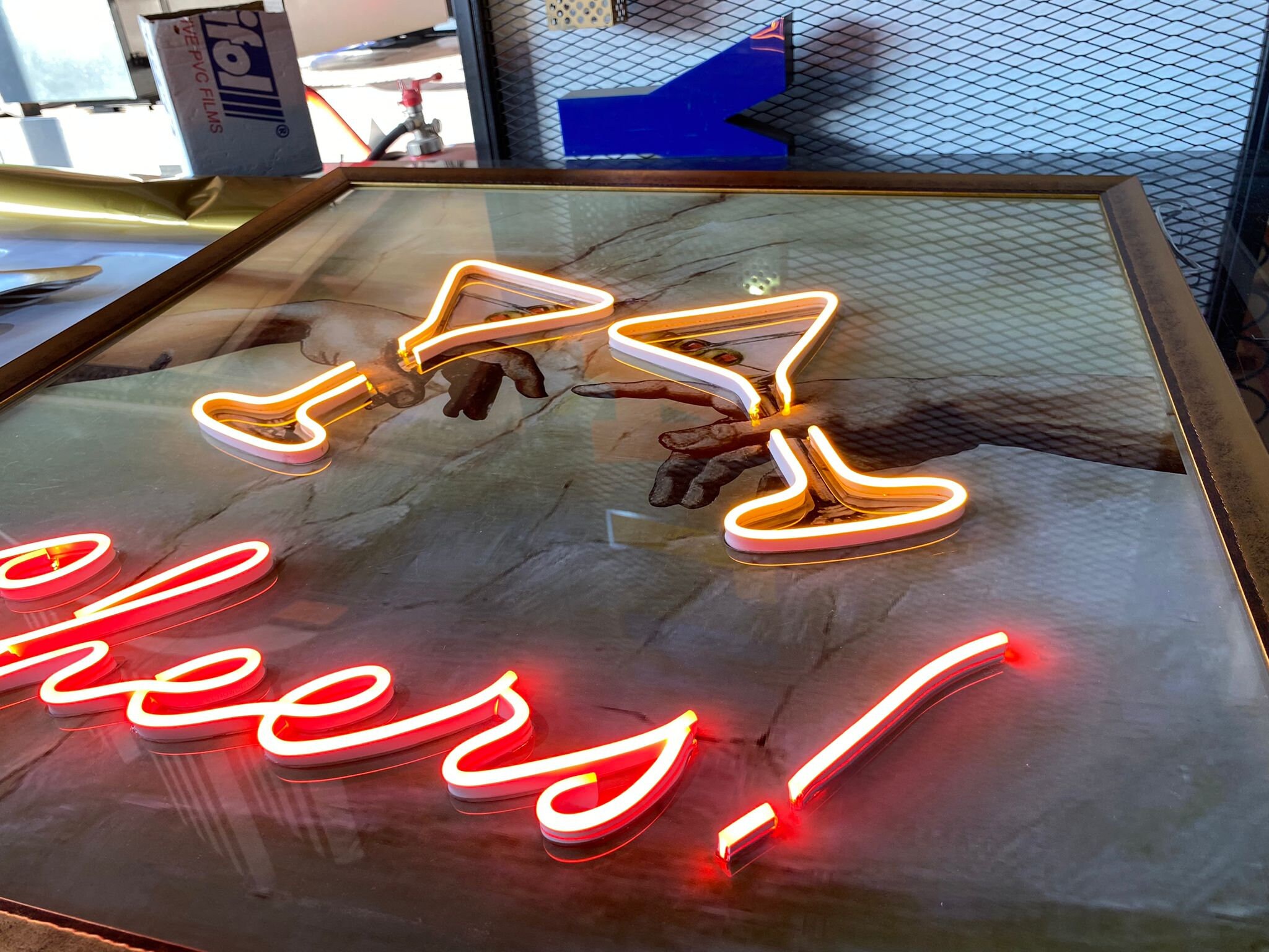 Neon Painting Sign, Neon Wall Decor, Frame Painting, Art Neon Painting ...