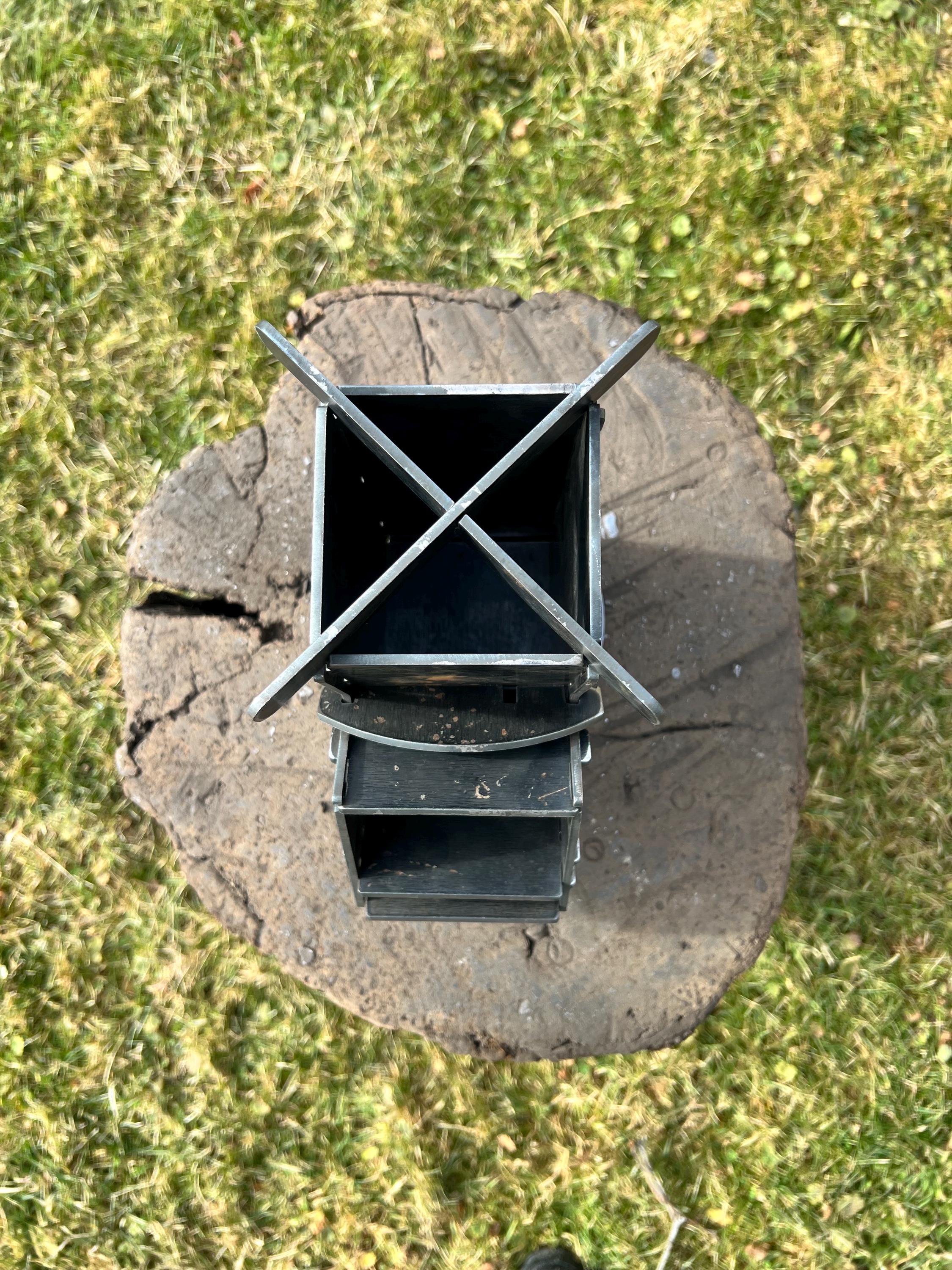 Mini Rocket Stove – Portable Steel Wood Stove - Etsy
